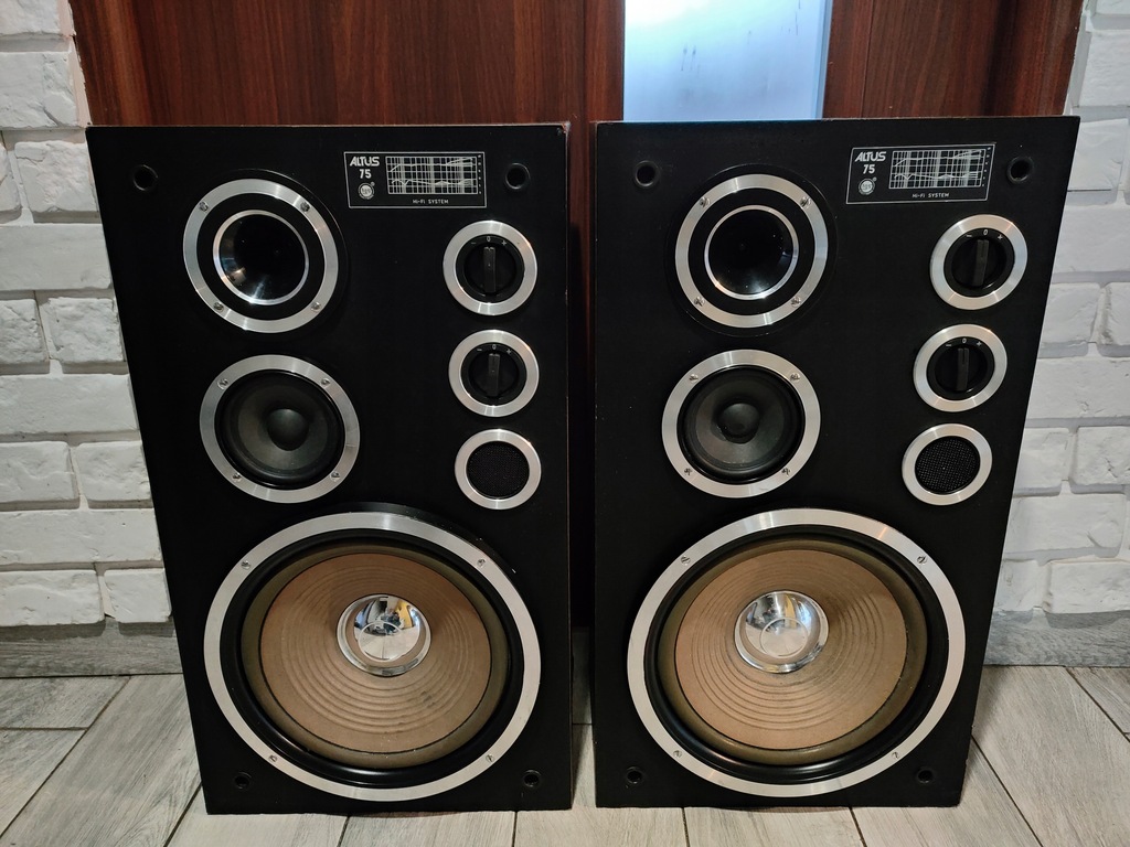 Kolumny Altus 75 Czorne Ładne TONSIL !! SPRAWNE ! - 12045399897 ...