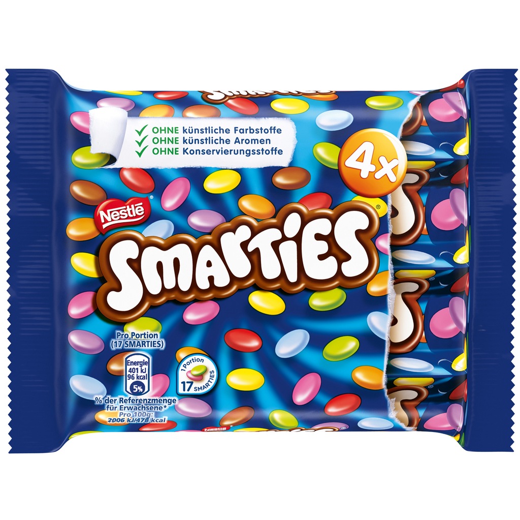 SMARTIES CHRUPIĄCE DRAŻETKI LENTILKI 4szt 152g - 7042048308 - oficjalne ...