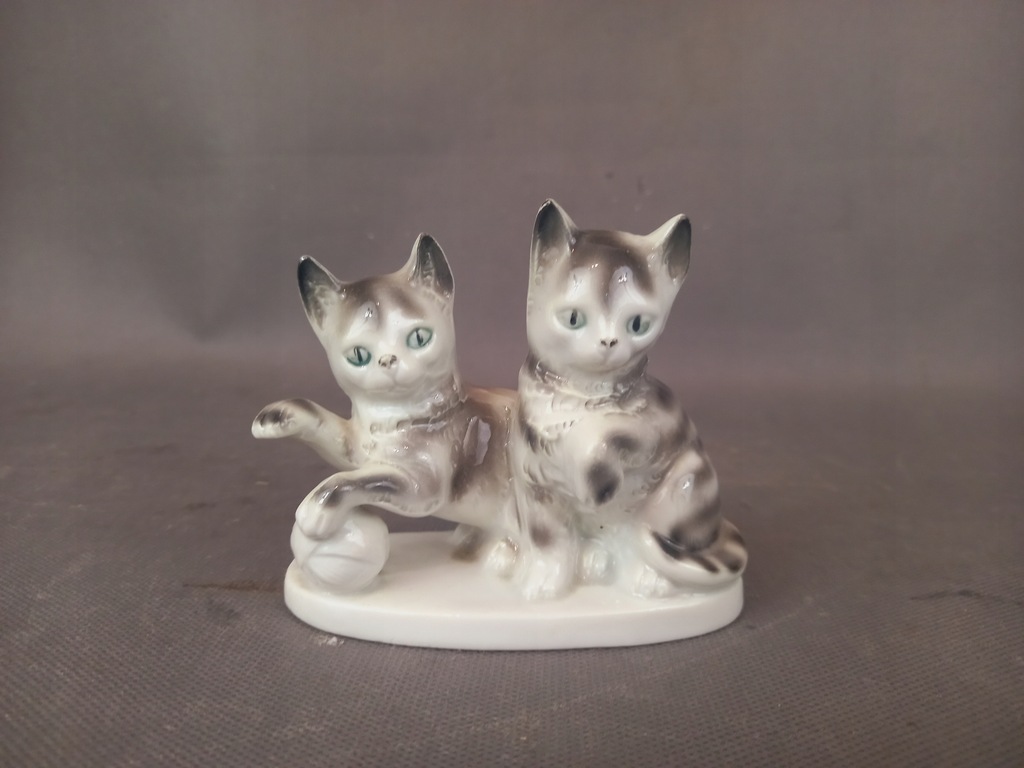 DWA KOTKI FIGURKA PORCELANOWA Grafenthal - 11976808254 - oficjalne archiwum Allegro