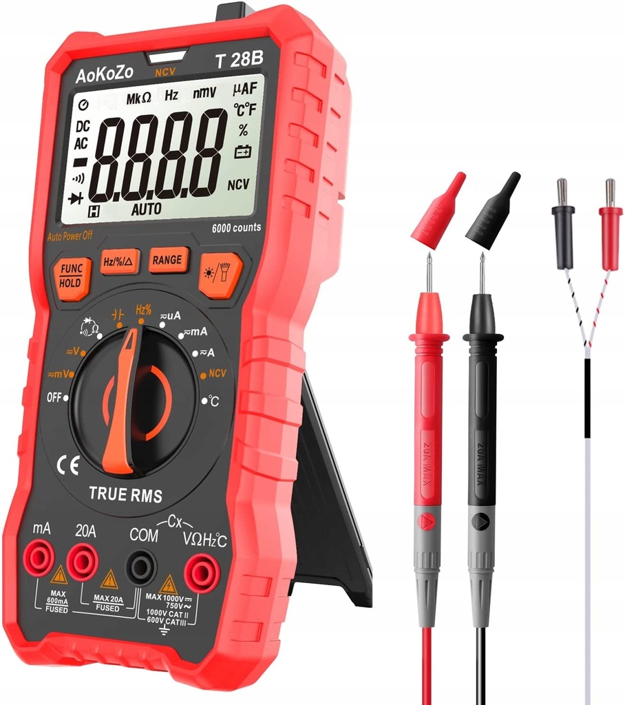 Profesjonalny multimetr cyfrowy AoKoZo T28B - 12488211255 - oficjalne ...