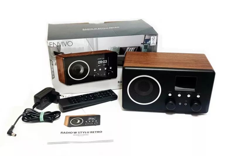Radio wielofunkcyjne cyfrowe BUDZIK BT FM DAB+ ENVIVO ENV-1674BK CZARNE (NK - 17372916464 ...