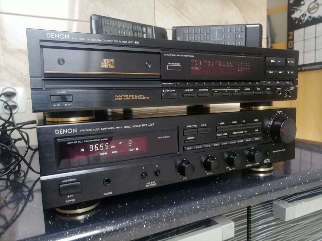 Amplituner denon dra-435r+denon dcd-910+piloty . - 13478280902 ...