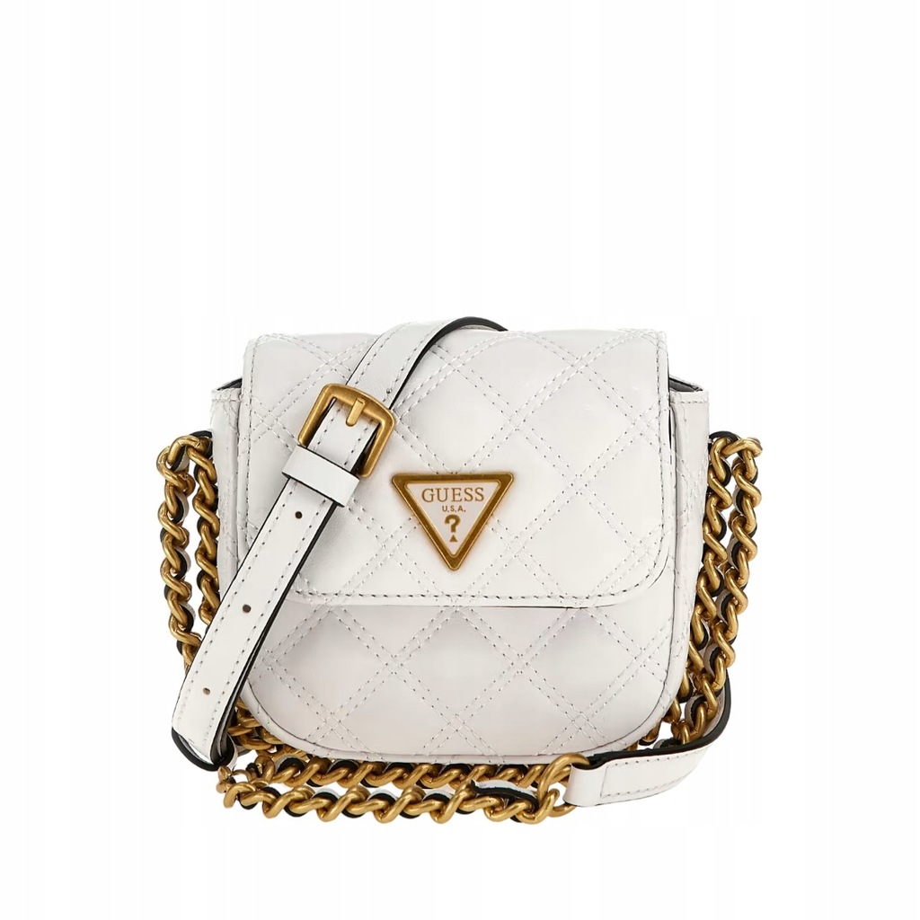 GUESS TOREBKA DAMSKA GIULLY MICRO MINI FLAP BIAŁA - 13678622659 ...