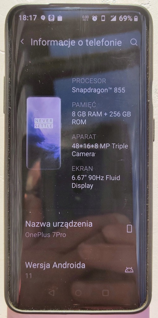 SMARTFON OnePlus 7 Pro GM1913 8 256GB 4000m AMOLED - 12573478311 ...