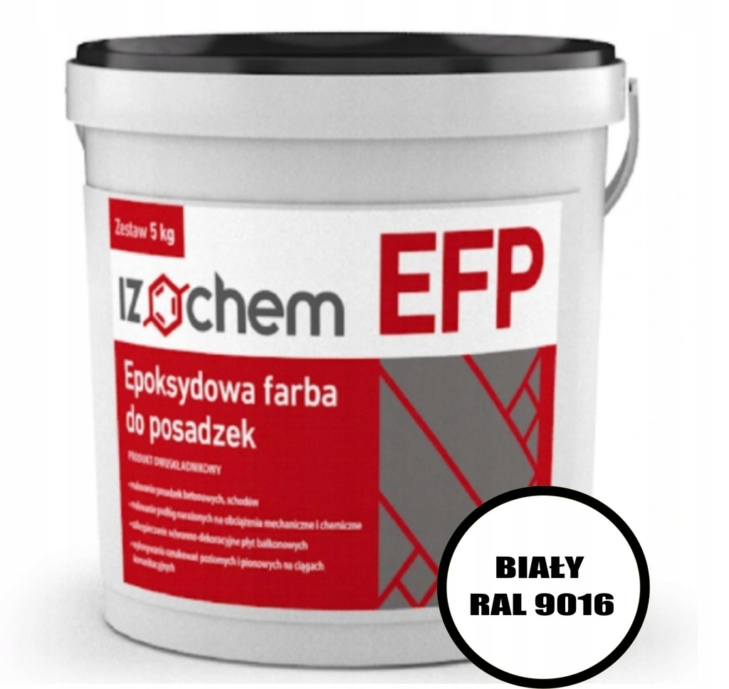 FARBA EPOKSYDOWA DO POSADZEK IZOCHEM EFP (BIAŁA) 7 KG - 14377424000 - oficjalne archiwum Allegro