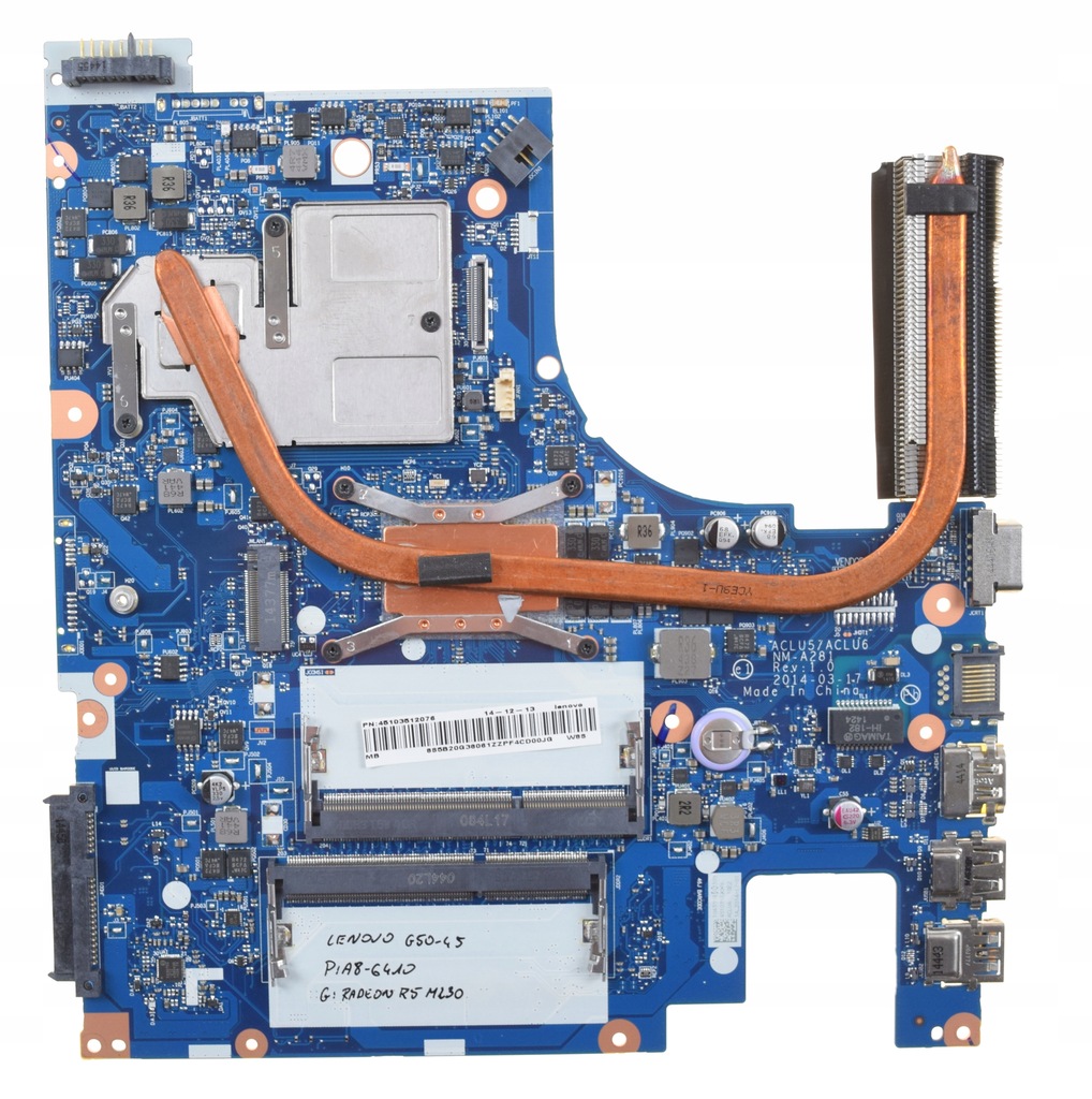 Płyta główna LENOVO G50-45 ACLU5/ACLU6 NM-A281 - 13109475575 - oficjalne archiwum Allegro