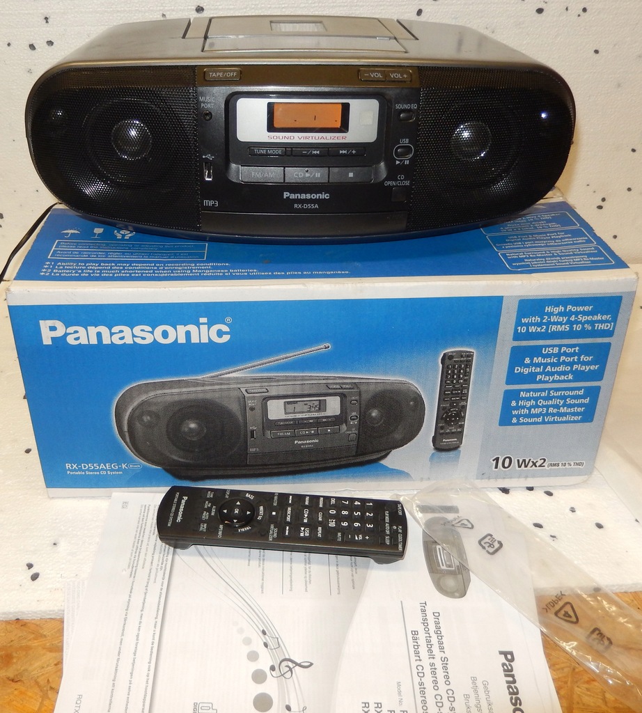 Radioodtwarzacz Panasonic RX-D55A *Pilot/USB* - 13073563563 - oficjalne ...