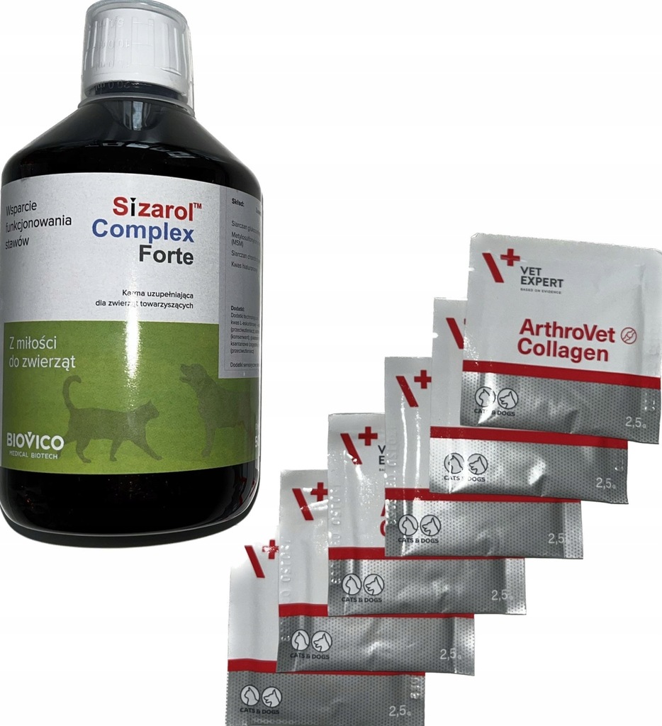 Sizarol kot, pies 500ml + GRATIS KOLAGEN SASZETKI - 13230492407 - oficjalne archiwum Allegro