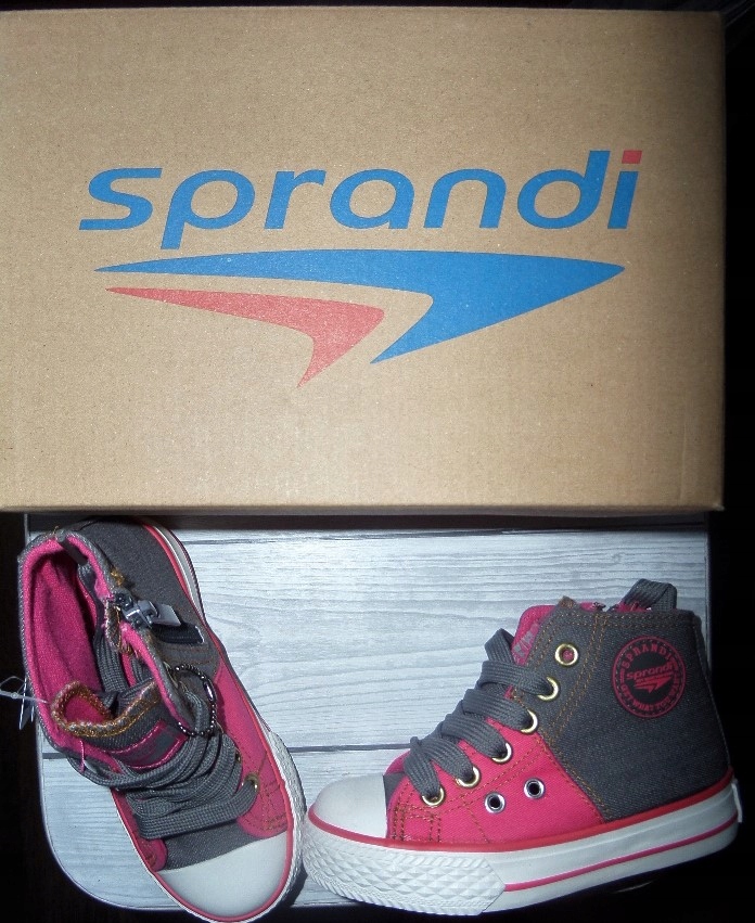 Sprandi śliczne trampki z zamkiem logo róż-szary26 - 8309906930 ...