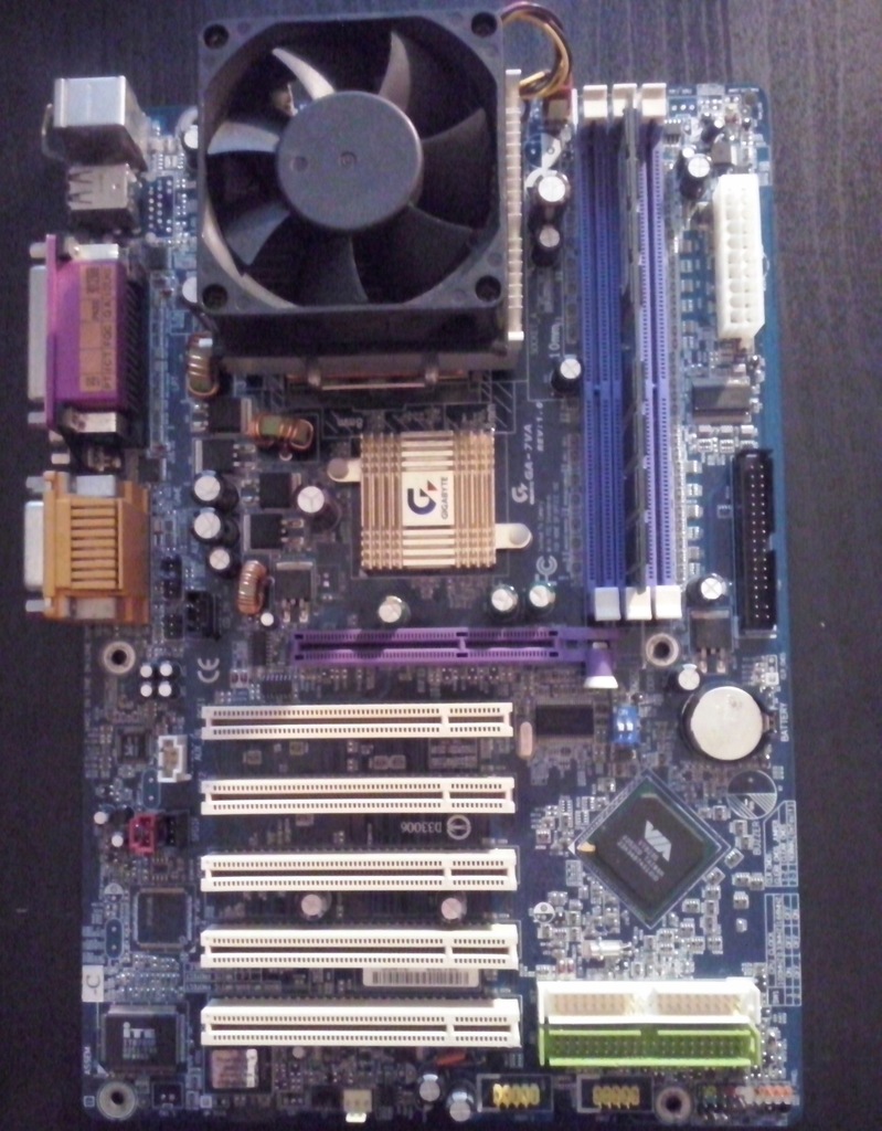 Płyta główna Gigabyte GA-7VA-C CPU RAM RETRO (8) - 11430353695 ...