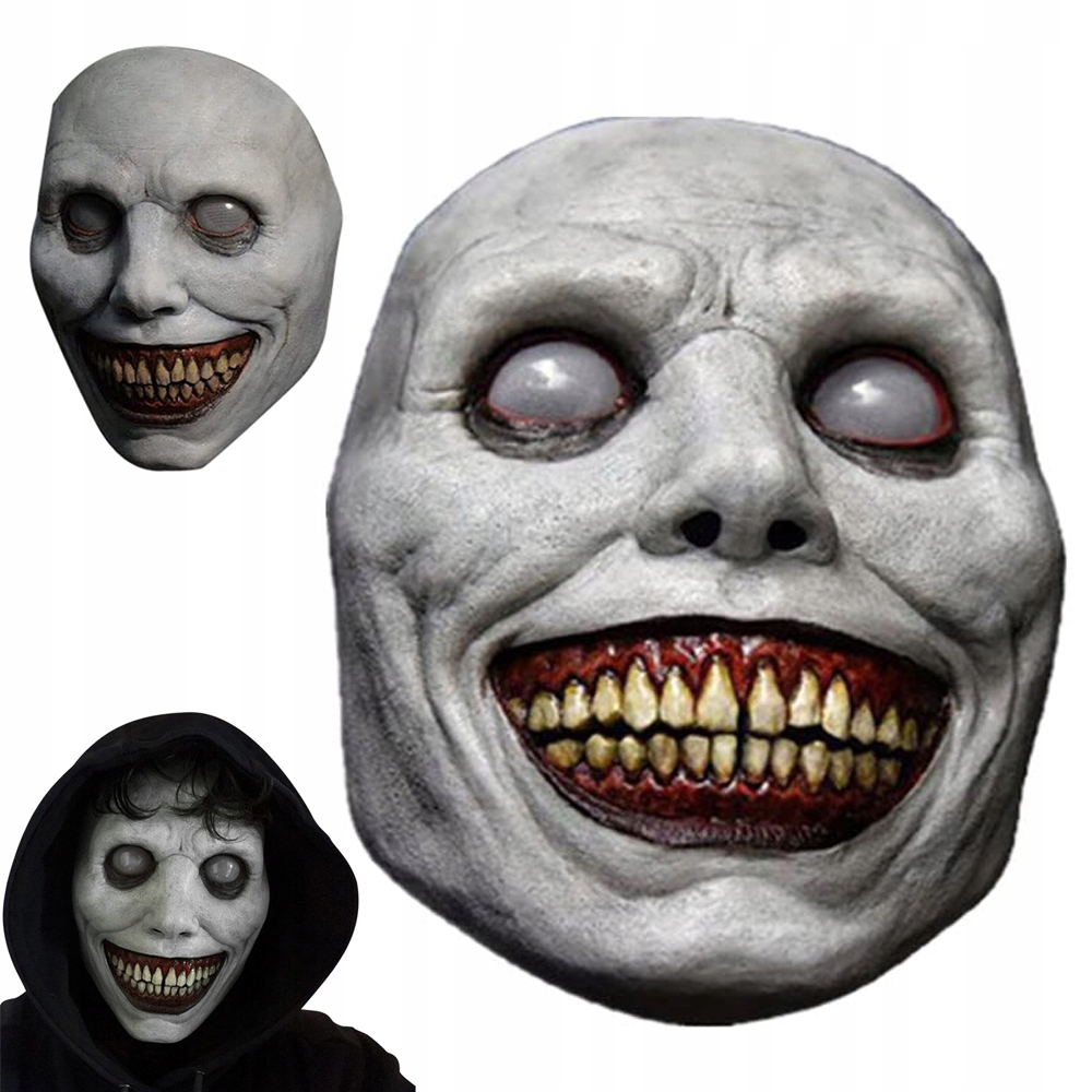 MASKA UŚMIECHNIĘTA DEMONÓW HORROR MASKI NA HALLOWEEN COSPLAY ...