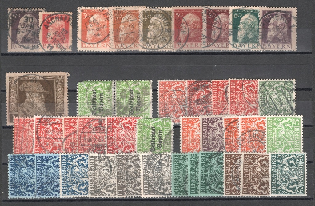 Bawaria - Bayern - znaczki kasowane - 12690981691 - oficjalne archiwum ...