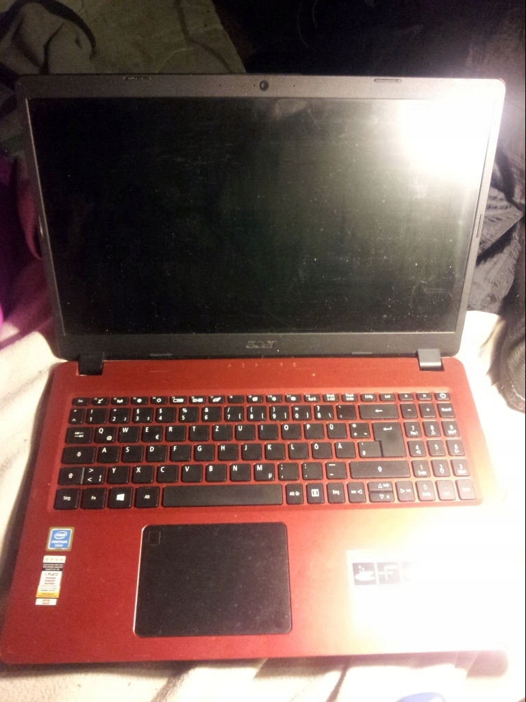 2 laptopy: Acer Aspire A515-52K-P5YY N18C1 + HP... uszkodzone ...