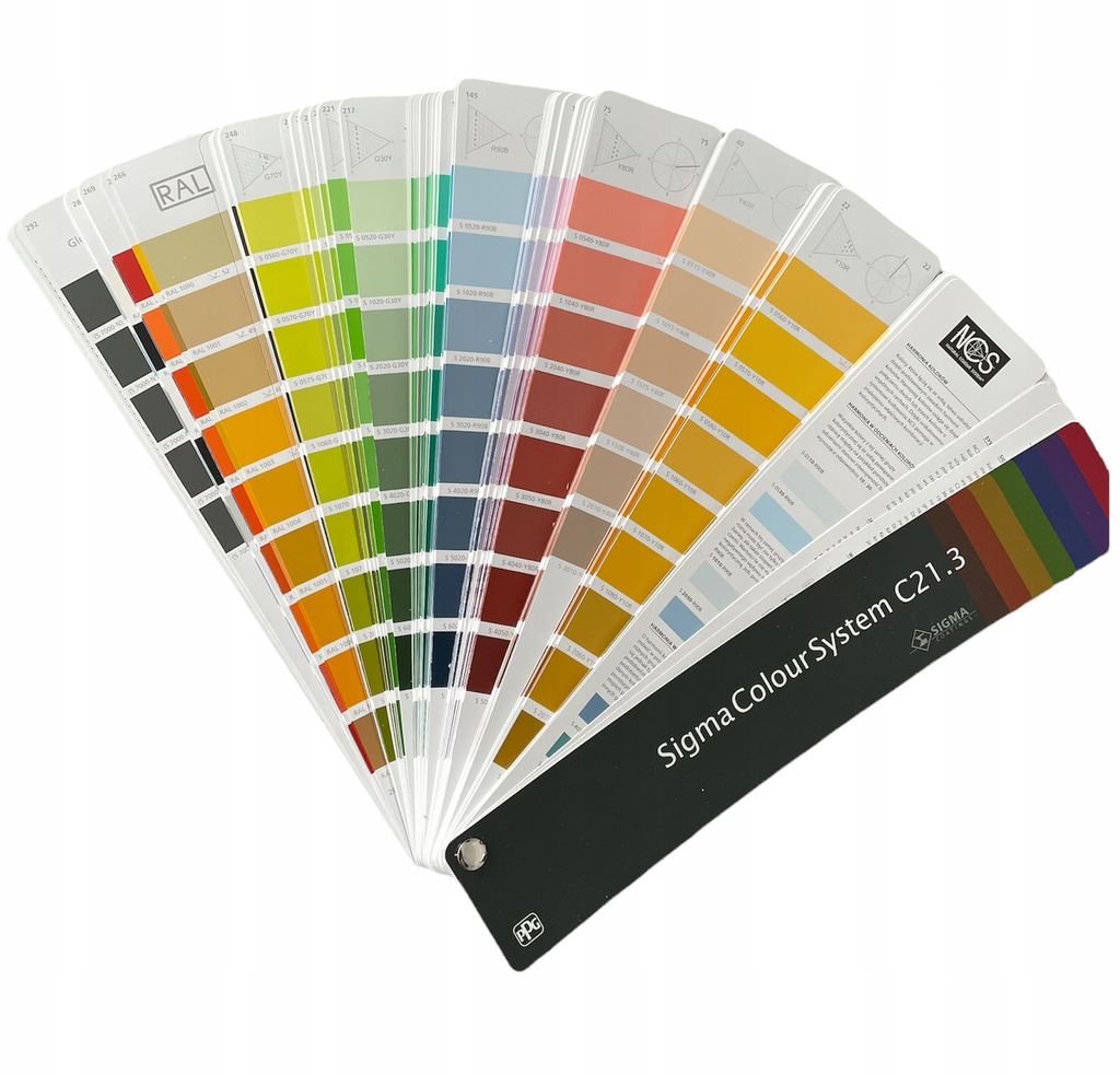 Wzornik kolorów 2271 NCS 221 kolorów RAL Sigma PPG - 14563187261 ...