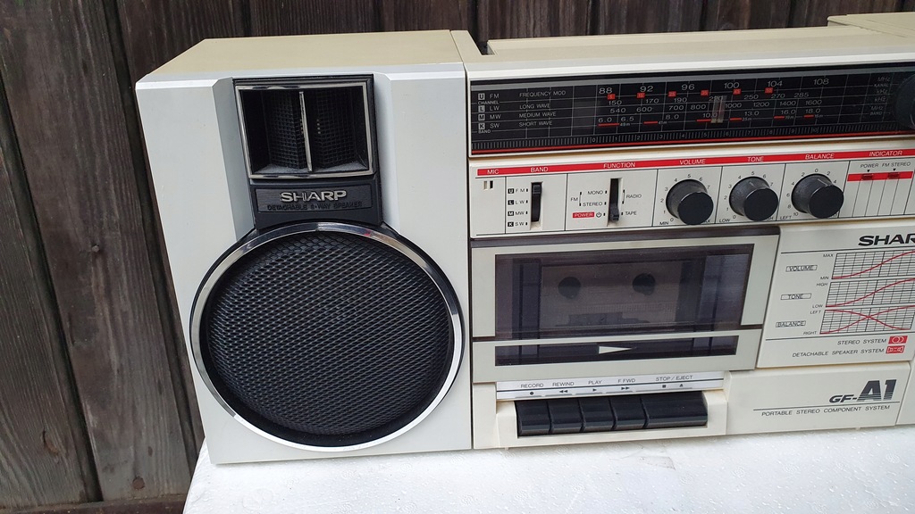 sharp gf a1 boombox ghettoblaster - 13284359973 - oficjalne archiwum Allegro