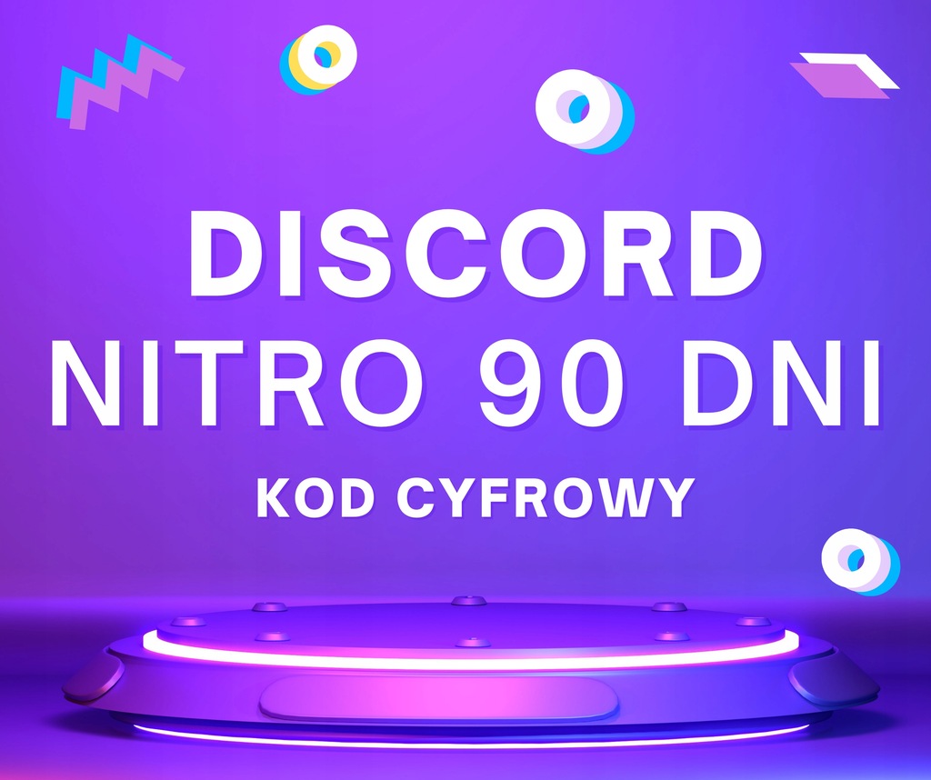 Discord Nitro 90 dni + 2x Nitro Boost KOD KLUCZ - 13708847223 ...