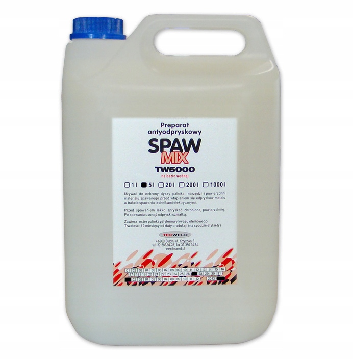 Preparat antyodpryskowy SPAW-MIX TW5000 płyn 5 L - 11312143792 ...