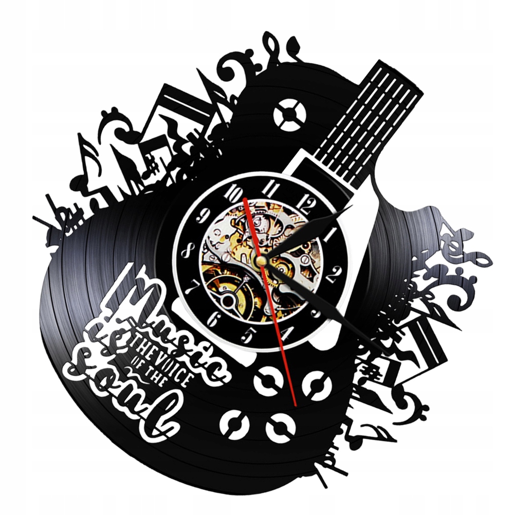 Guitar Wall Clock Guitar Shaped Wall Clocks - 13667775400 - oficjalne ...