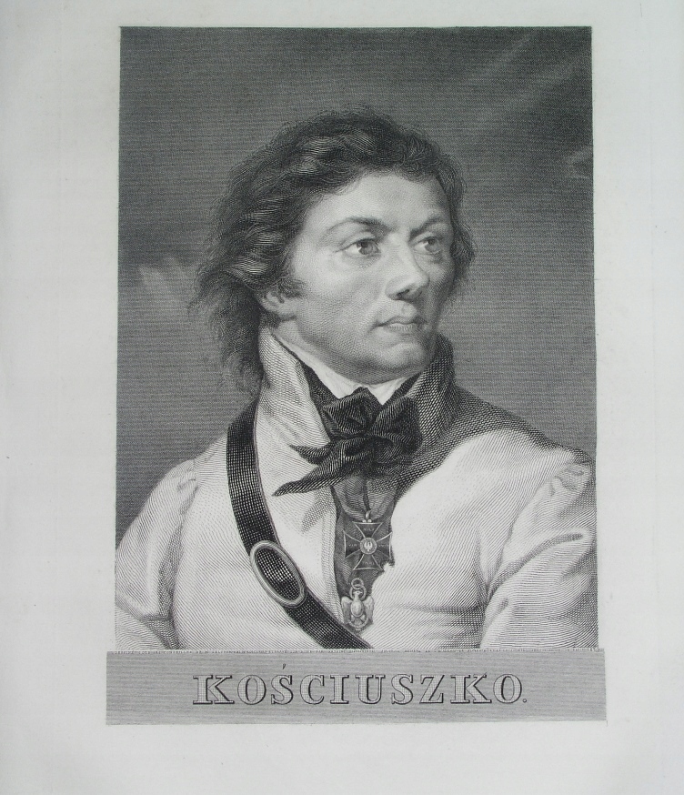 1836 ORYGINAŁ TADEUSZ KOŚCIUSZKO portret Chodźko - 12612778209 ...