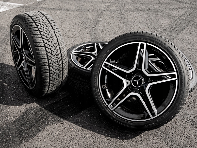 FELGI KOŁA ZIMOWE MERCEDES A35 CLA AMG 5x112 R18 - 12243569672 - oficjalne archiwum Allegro