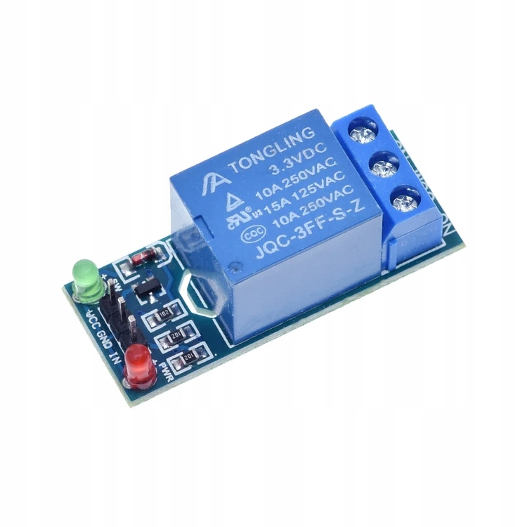Moduł przekaźnika 3V do 3.3V 10A - zgodny z Arduino/AVR/ESP/STM32 ...