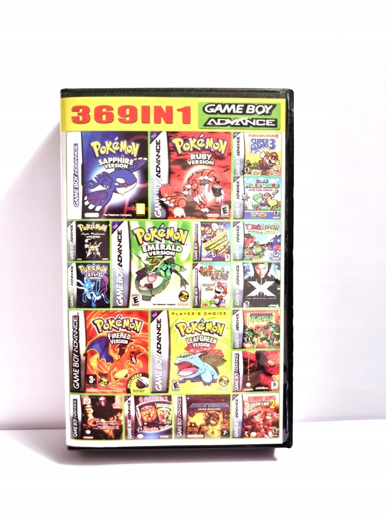369 IN 1 NINTENDO GAME BOY ADVANCE / 369 GIER NA JEDNYM KARTRIDŻU / - 15199942175 - oficjalne ...