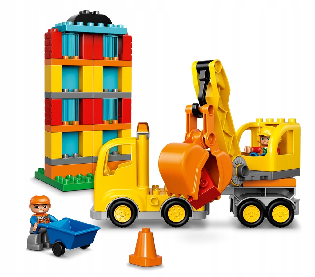 LEGO DUPLO Wielka budowa 10813 - 7644667083 - oficjalne archiwum Allegro