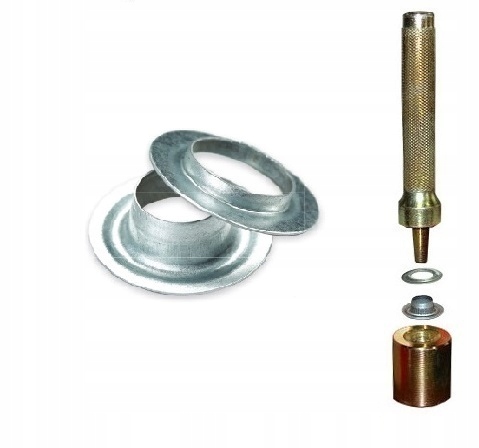 Oczka nierdzewne 100szt do plandeki fi10+zakuwak - 10042434047 - oficjalne archiwum Allegro