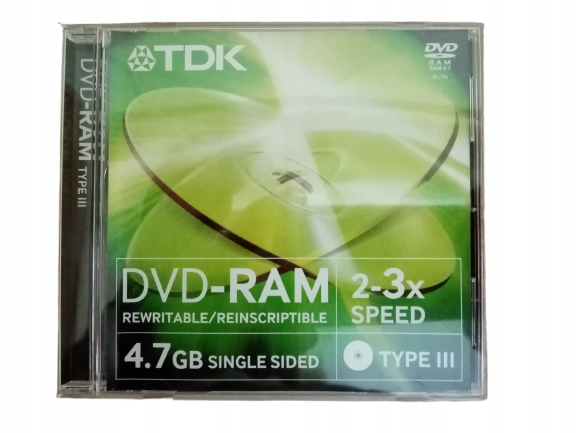 Płyta DVD-RAM TDK 4,7GB TYPE III - 12398157453 - oficjalne archiwum Allegro