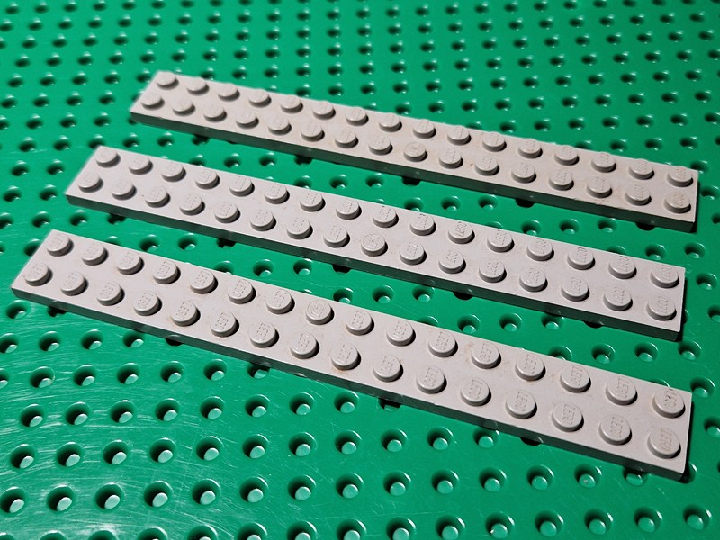 KLOCKI LEGO * BRICKI PŁYTKI SZARE OLDGRAY * UNIKAT - 12816843676 ...