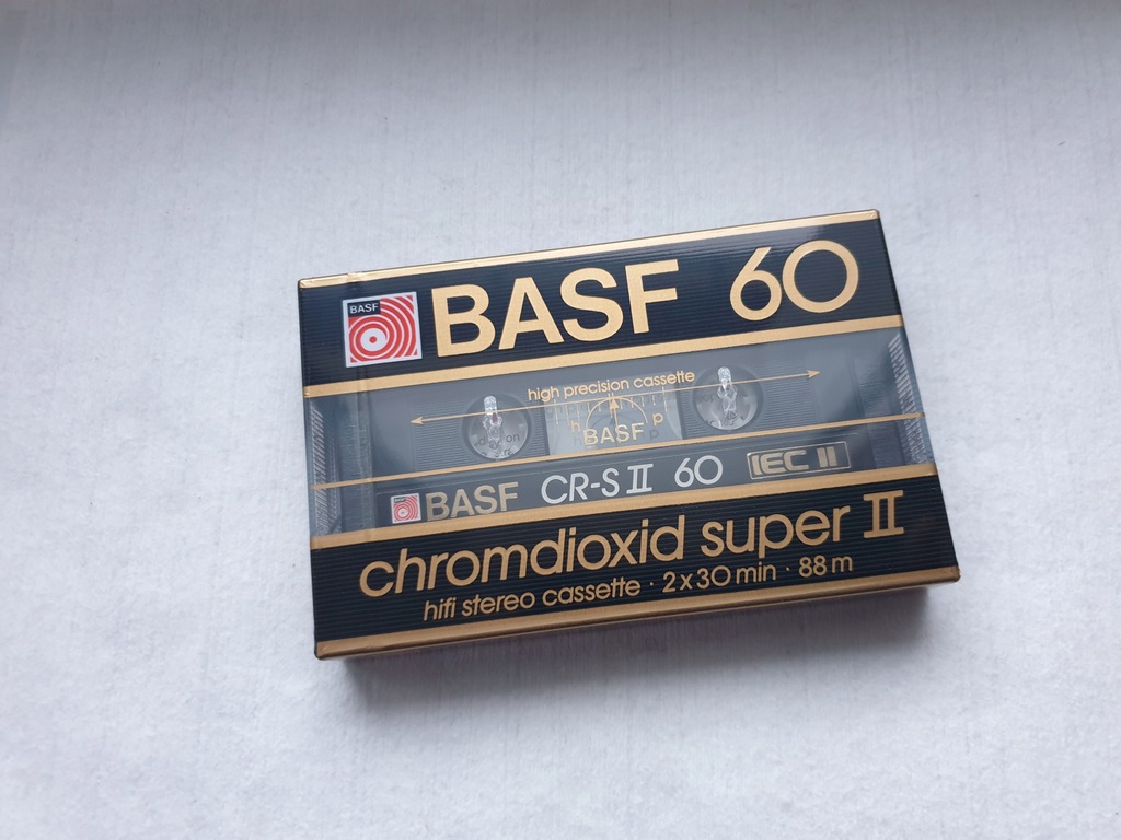 Kaseta BASF chromdioxid super II 60 ( NOWA ) - 13012451539 - oficjalne archiwum Allegro