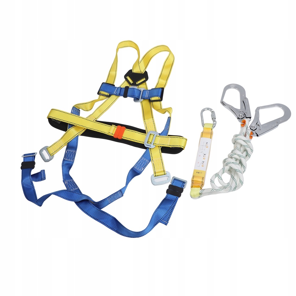 Zestaw szelek bezpieczeństwa chroniący przed upadkiem z wysokości. AA ...