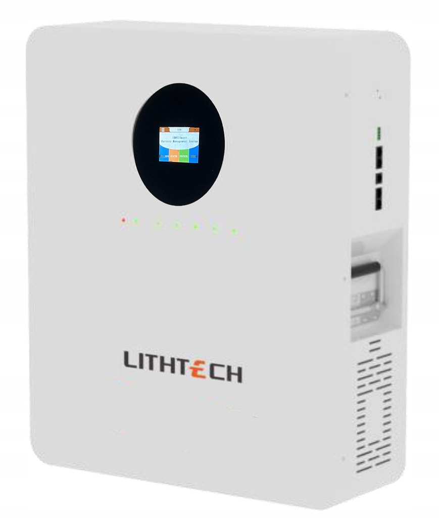 51,2 V 100Ah LITHTECH 5,12 kWh Akumulator Bateria LifePo4 CE Montaż Ścienny - 17197540060 ...