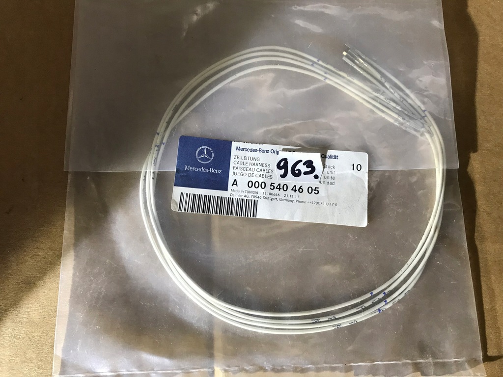 Kabel przewód naprawczy MERCEDES ORYGINAŁ NOWY - 12018045498 ...