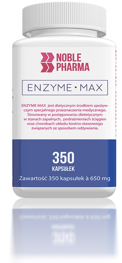 ENZYME MAX NOBLEPHARMA 350 kapsułek Oryginalny - 12777467158 ...