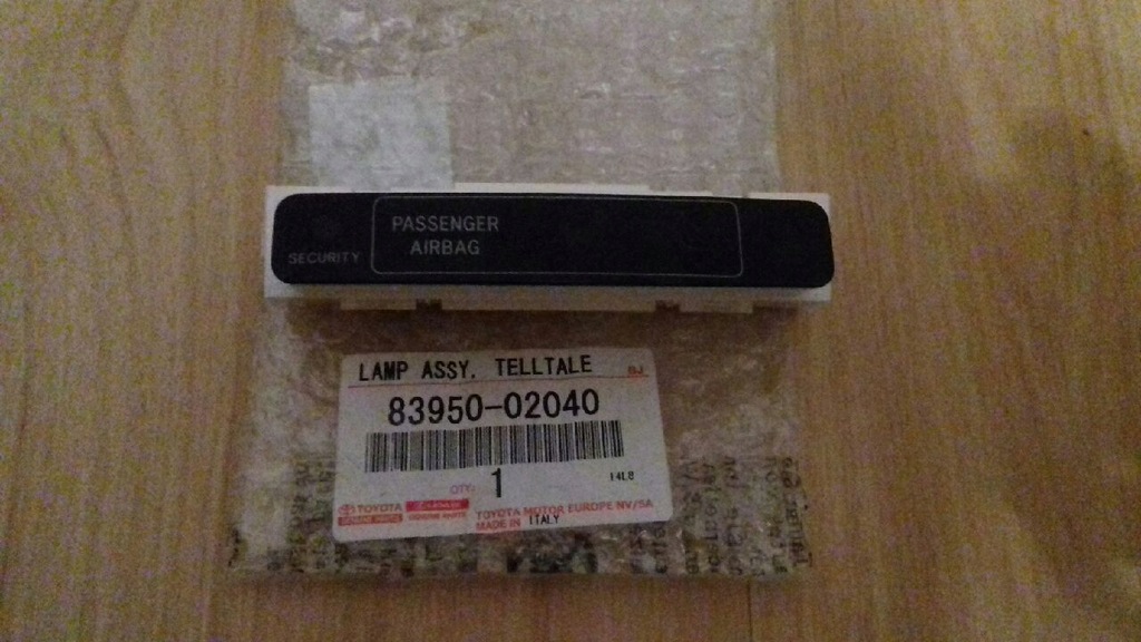 WSKAŹNIK AIRBAG PASAŻERA TOYOTA AURIS 83950-02040 - 8761319302 ...