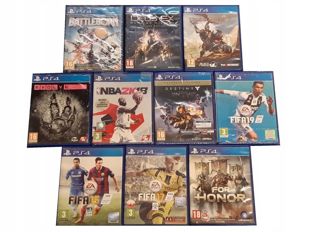 ZESTAW 10 GIER PS4 - FIFA DEUS EX NBA DESITNY - 12710957510 - oficjalne ...
