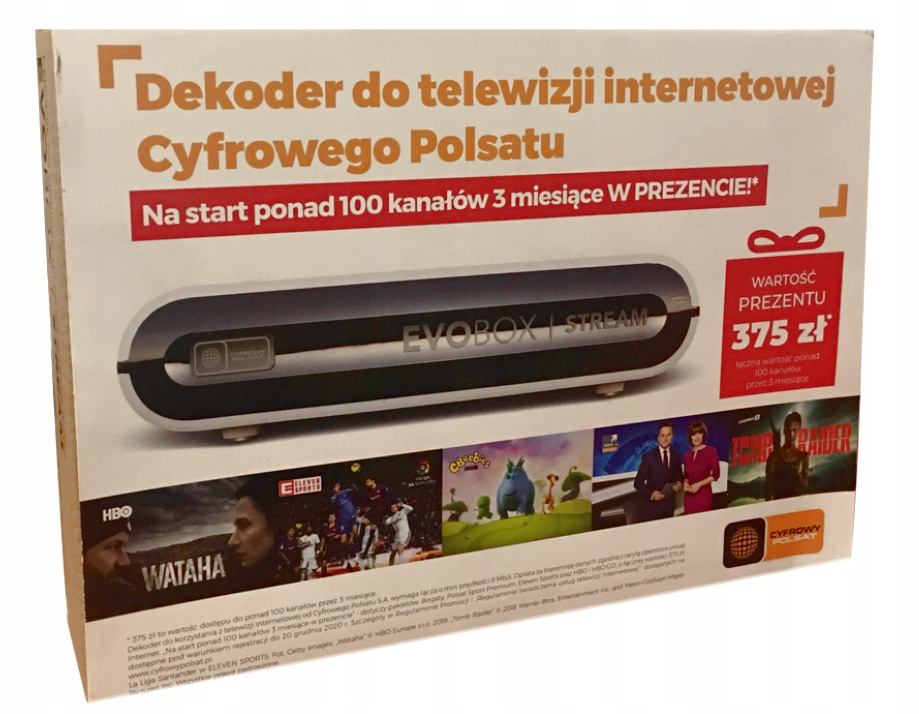 Dekoder CYFROWY POLSAT Evobox Stream DVBT WIFi - 9946120441 - oficjalne archiwum Allegro