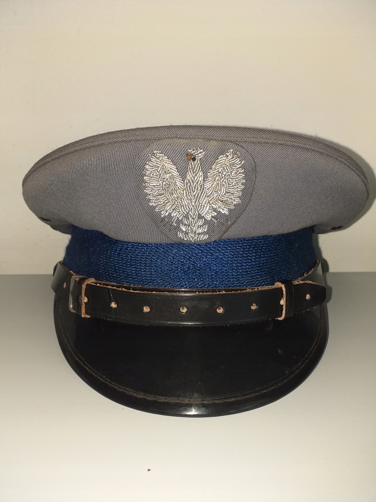 Czapka milicja MO PRL. - 12602384384 - oficjalne archiwum Allegro