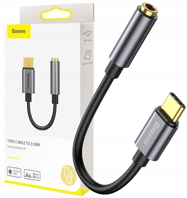 ADAPTER AUDIO PRZEJŚCIÓWKA USB-C + Mini Jack 3.5mm - 10731542759 ...