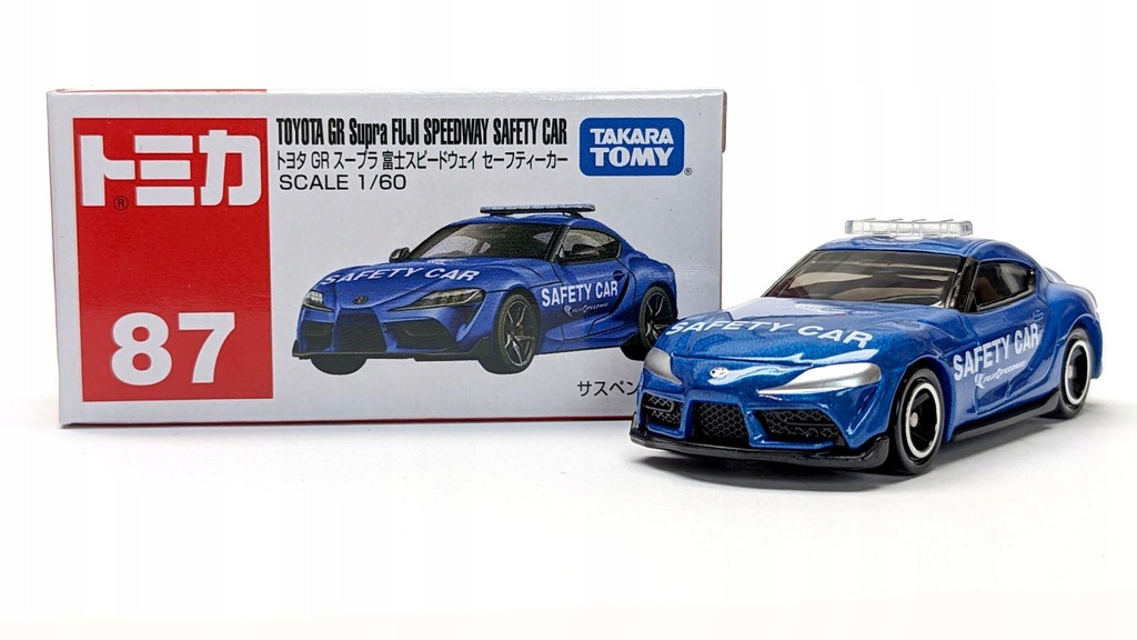 TOMICA TOYOTA GR SUPRA FUJI SPEEDWAY SAFETY CAR 1/60 #87 METALOWY ...