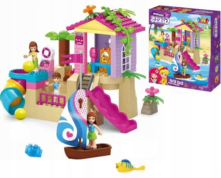 Klocki Domek Na Plaży Plac Zabaw 58 elementów Prezent na Gwiazdkę - 14619520943 - oficjalne ...