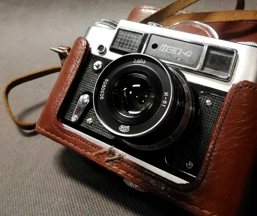 Unikatowy Aparat fotograficzny analog USSR FED 4 - 12166863190 ...