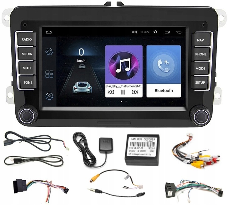 RADIO 2 DIN ANDROID VW GOLF V VI 5 6 PASSAT B6 B7 - 11543406888 - oficjalne archiwum Allegro