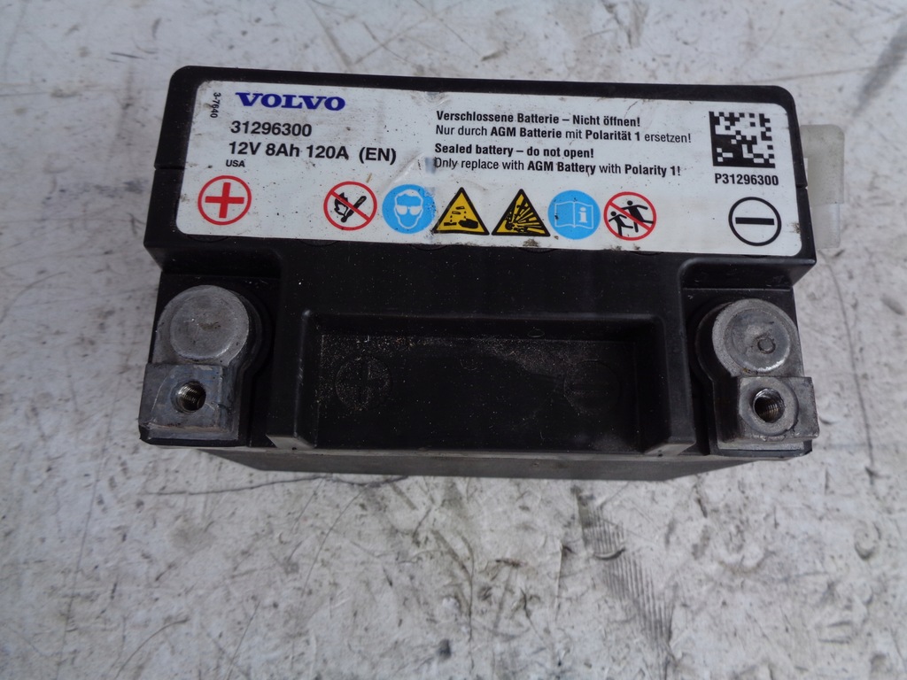 VOLVO AKUMULATOR START STOP 31296300 12V 8Ah - 7629223361 - oficjalne archiwum Allegro