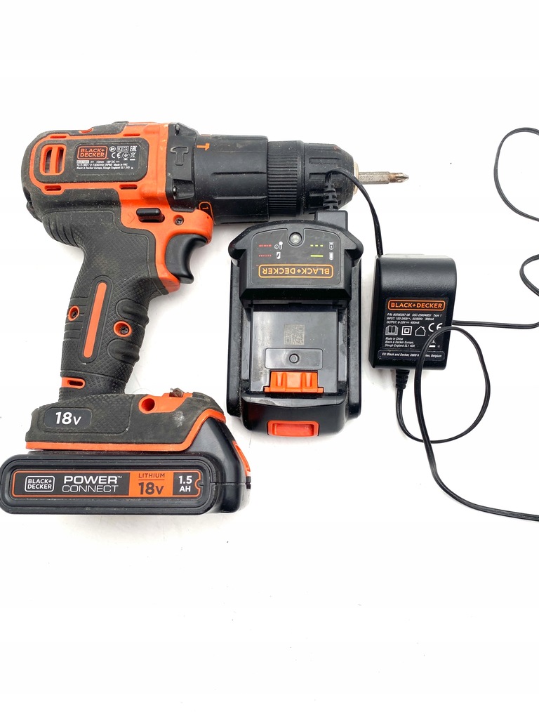 Wkrętarka Black+Decker zasilanie akumulatorowe 18V BCD700S + TORBA + 2x ...