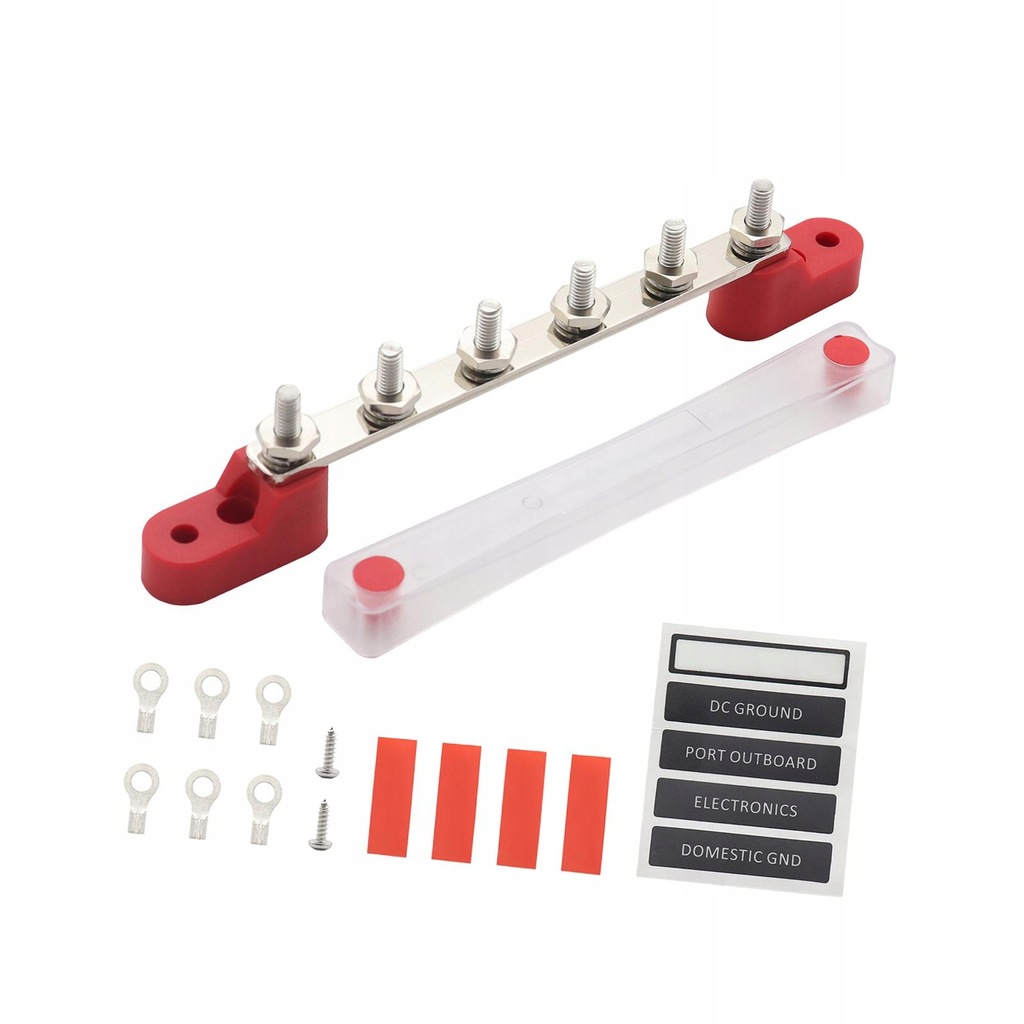 Power Distribution Terminal Block Straight Line Single Busbar Bus Bar ...
