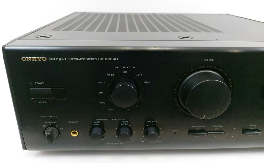 Onkyo A-807 - wzmacniacz stereo + pilot - 12239529227 - oficjalne archiwum Allegro