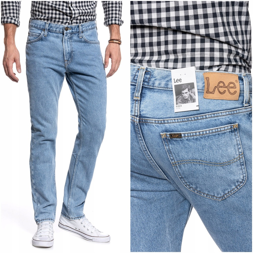 LEE RIDER MĘSKIE SPODNIE JEANSOWE JEANSY W38 L30 - 13614990771 - oficjalne archiwum Allegro
