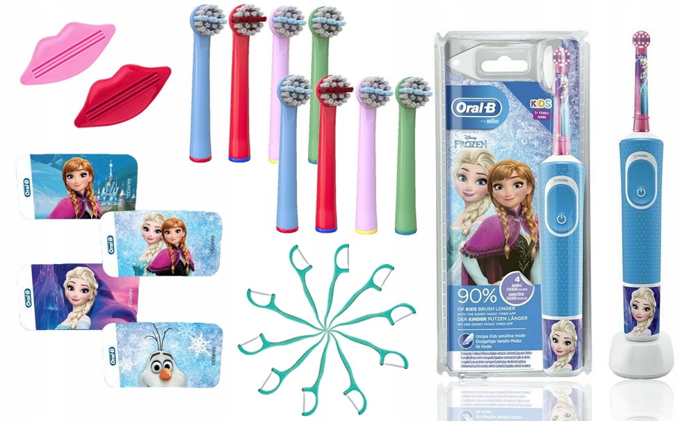 FROZEN Oral-B Szczoteczka Elektryczna Wkłady BONUS - 9927891969 - oficjalne archiwum Allegro